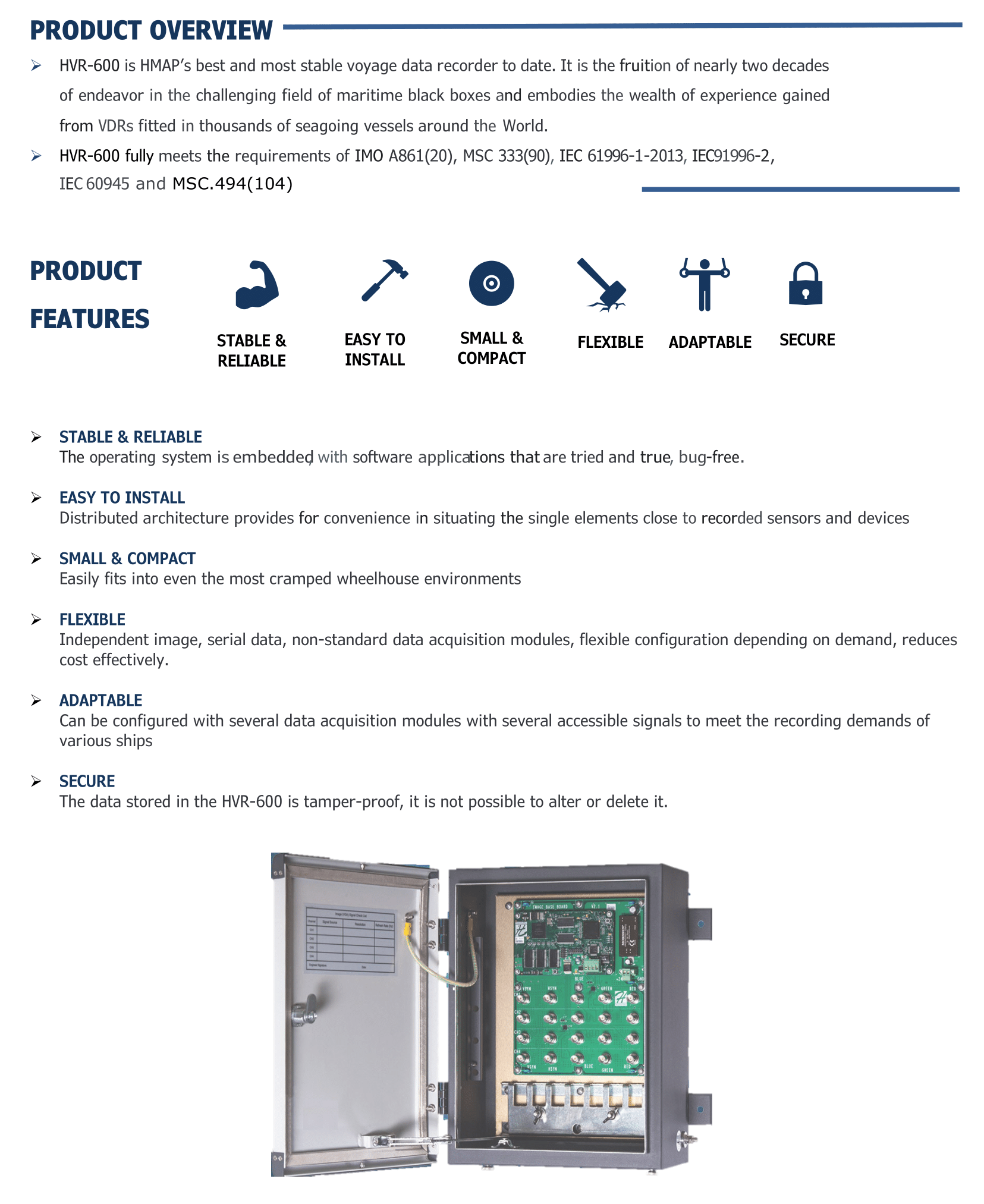Product | HVR-600 VDR